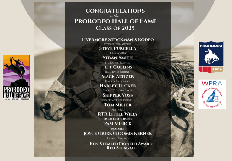 ProRodeo Hall of Fame Announces Class of 2025 - ProRodeo Hall of Fame ...